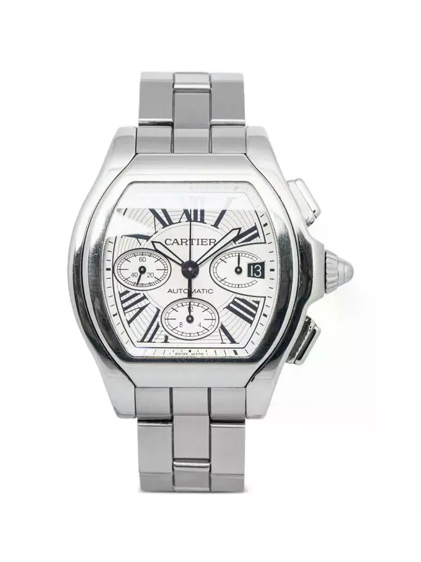 Cartier Roadster Automatic Chronograph Watch - Silver