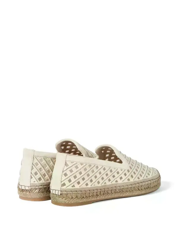 Brunello Cucinelli Cotton And Suede Espadrilles
