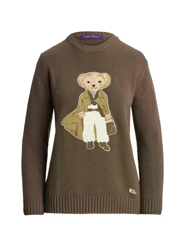 Ralph Lauren Polo Bear Cashmere Sweater - Brown