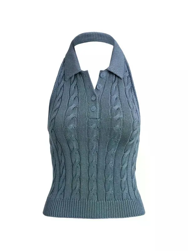Ralph Lauren Cable-knit Halterneck Sweater
