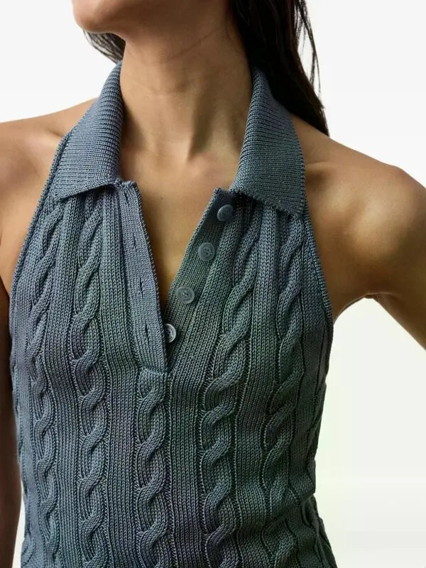 Ralph Lauren Cable-knit Halterneck Sweater