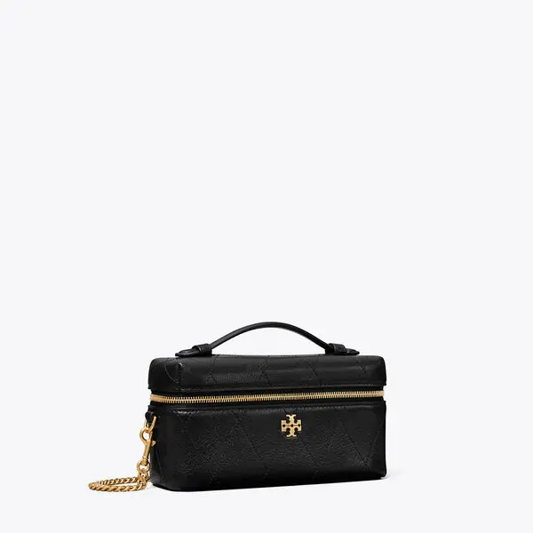 Tory Burch Charlie Quilted Vanity Case - Black