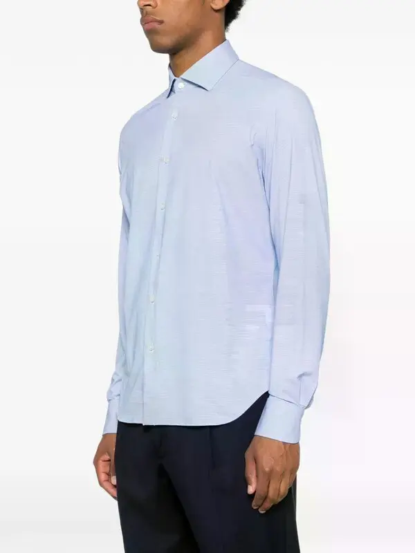 XACUS Spread-collar Button-down Shirt