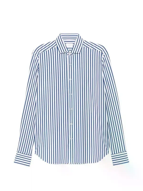 XACUS Vertical-stripe Long-sleeve Shirt