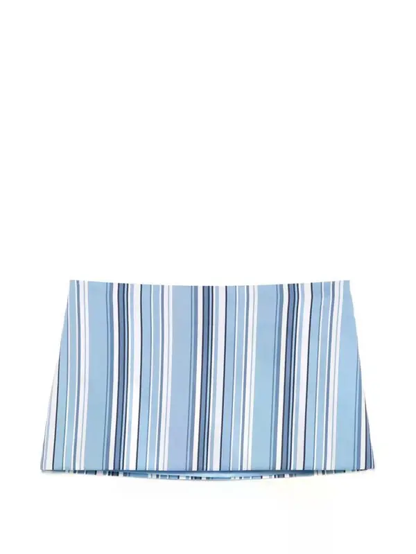 THE FRANKIE SHOP Hera Striped Mini Skirt - Blue