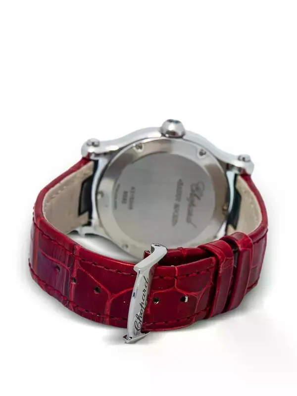 Chopard Happy Sport 35mm Watch With Floating Diamonds And Hearts