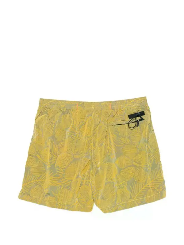 RRD Roberto Ricci Designs Leaf Print Drawstring Shorts
