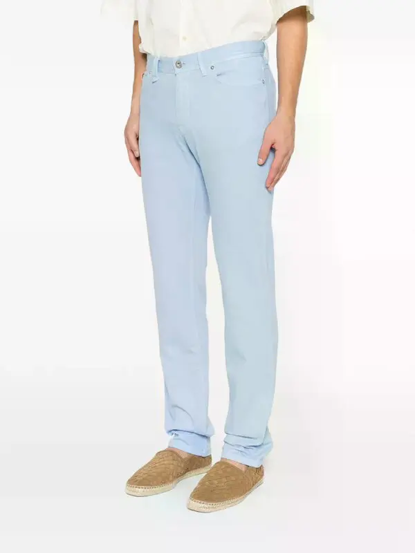 Brioni Five-pocket Jeans With Logo Patch
