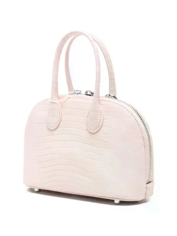 SELF-PORTRAIT Lizard-embossed Leather Mini Tote Bag