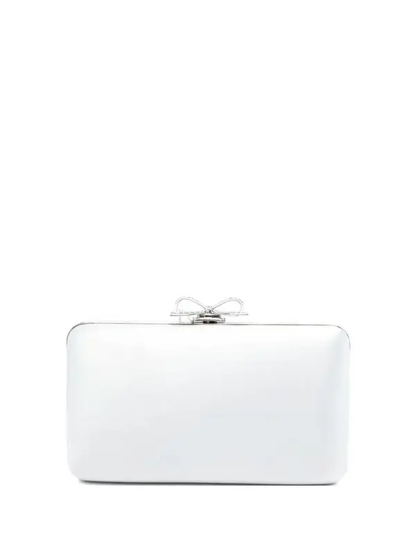 SELF-PORTRAIT Embellished Bow Clutch - Blue