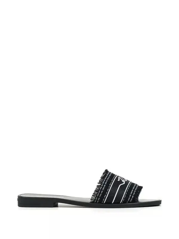 Karl Lagerfeld Skoot Iii Border Flat Sandals