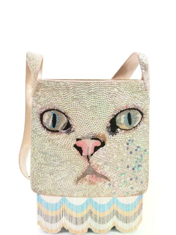 Valentino Garavani Le Chat De La Maison Shoulder Bag - White