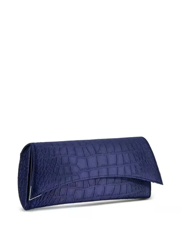 Tyler Ellis Veronica Stamped-satin Clutch Bag