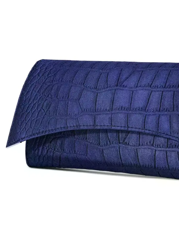 Tyler Ellis Veronica Stamped-satin Clutch Bag
