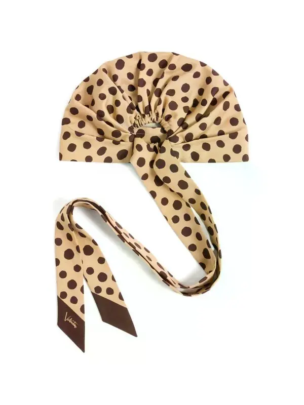 Valentino Garavani Pois Dalmata Plus De Pois Headband - Neutrals