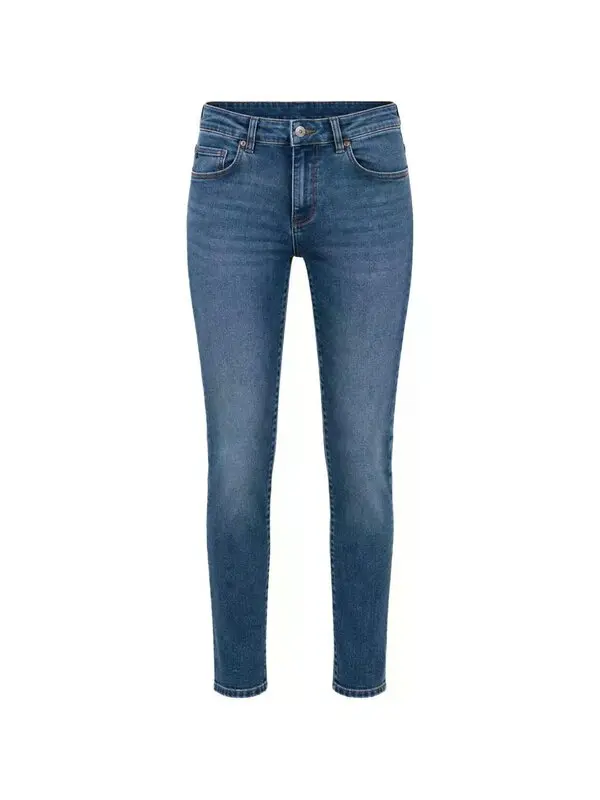 FRACOMINA Logo Plaque Straight-leg Jeans - Blue