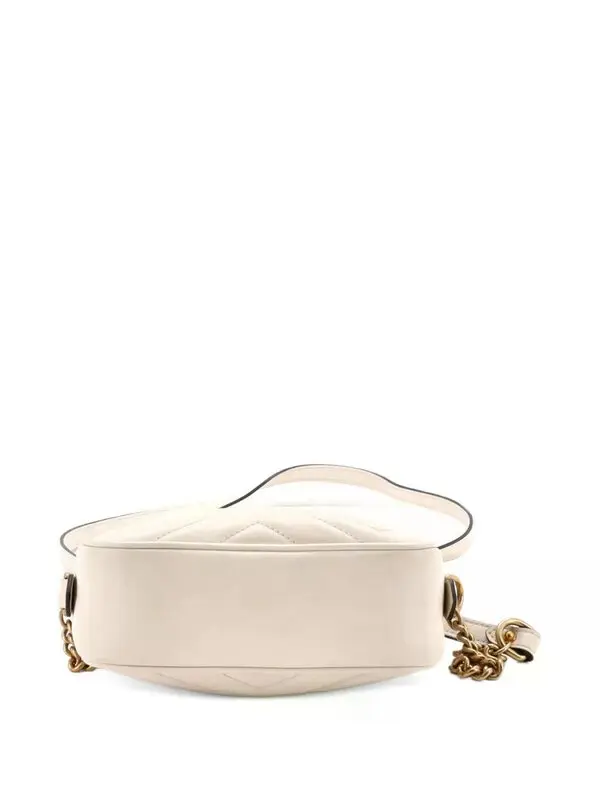 Gucci Matelassé Leather Mini Shoulder Bag - White