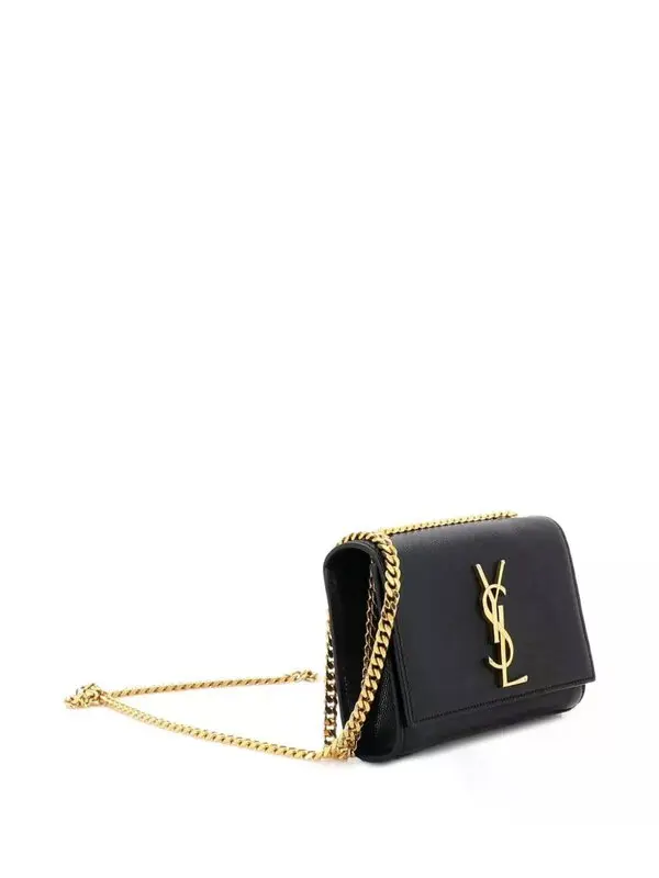 Saint Laurent Monogram Grainy Leather Small Crossbody Bag