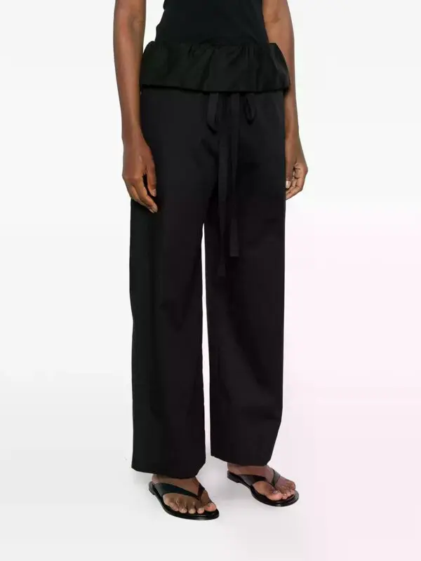 Enza Costa Peplum Drawstring Trousers