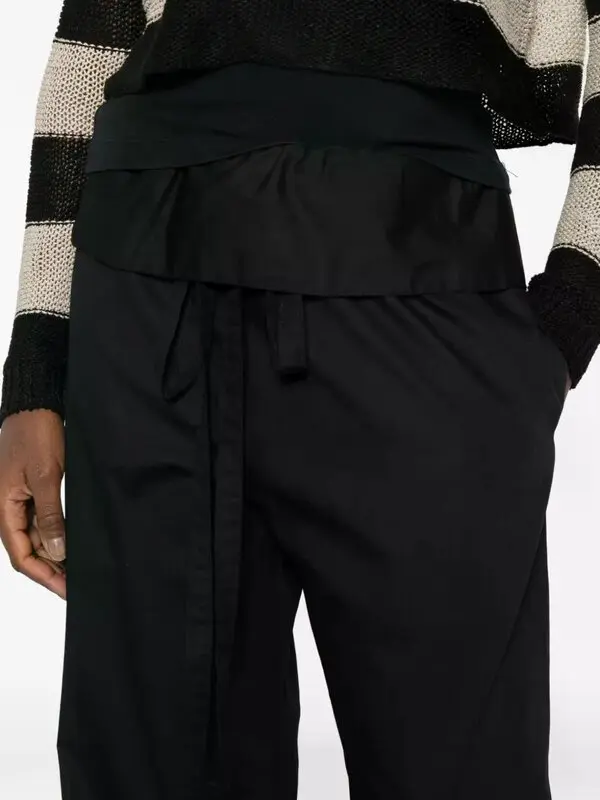 Enza Costa Peplum Drawstring Trousers