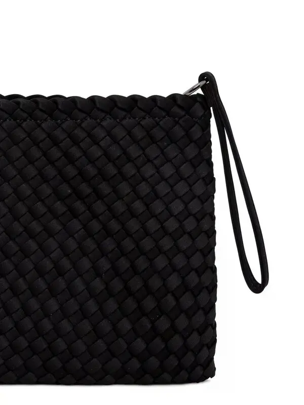 BLAUER. Woven Logo-patch Clutch Bag