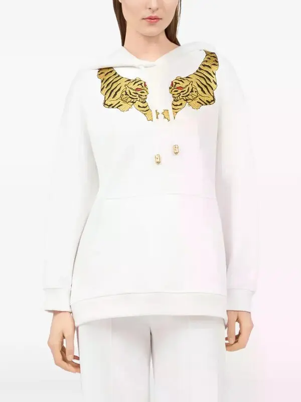 Roberto Cavalli Tiger Patch Hoodie
