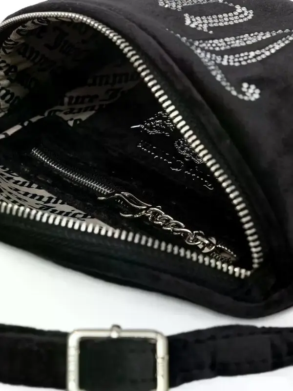 Juicy Couture Rhinestone Logo Velvet Belt Bag