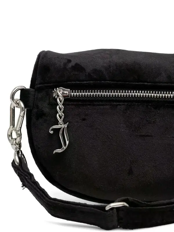 Juicy Couture Rhinestone Logo Velvet Belt Bag