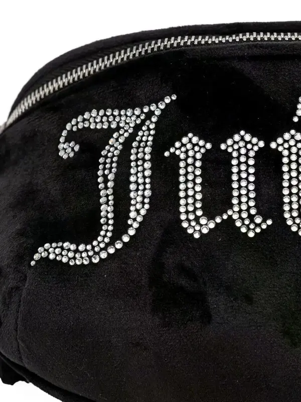Juicy Couture Rhinestone Logo Velvet Belt Bag