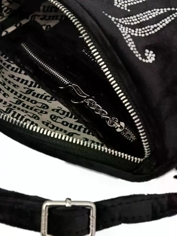 Juicy Couture Rhinestone Logo Velvet Belt Bag