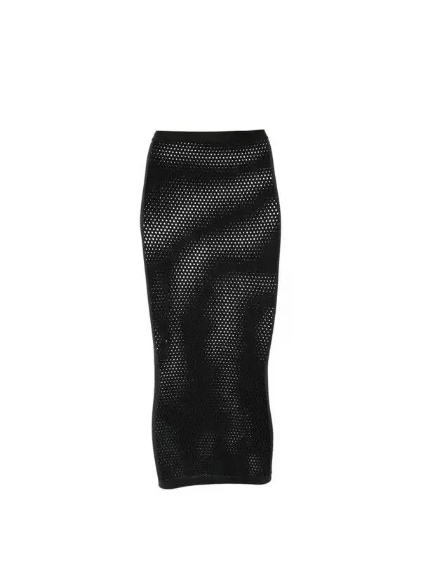 Wardrobe.NYC Mesh Midi Skirt