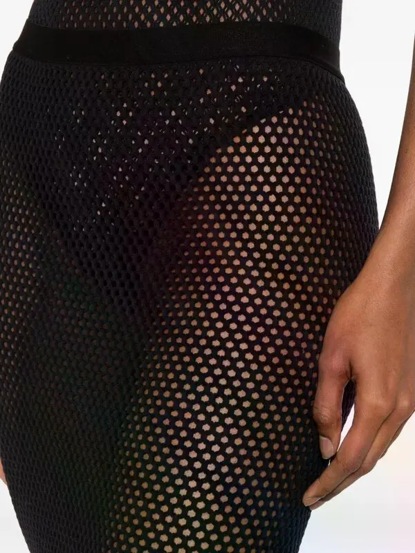 Wardrobe.NYC Mesh Midi Skirt