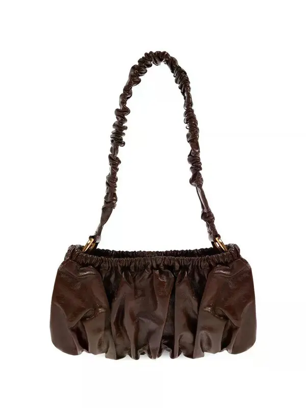 Marni Ruched Leather Tote Bag