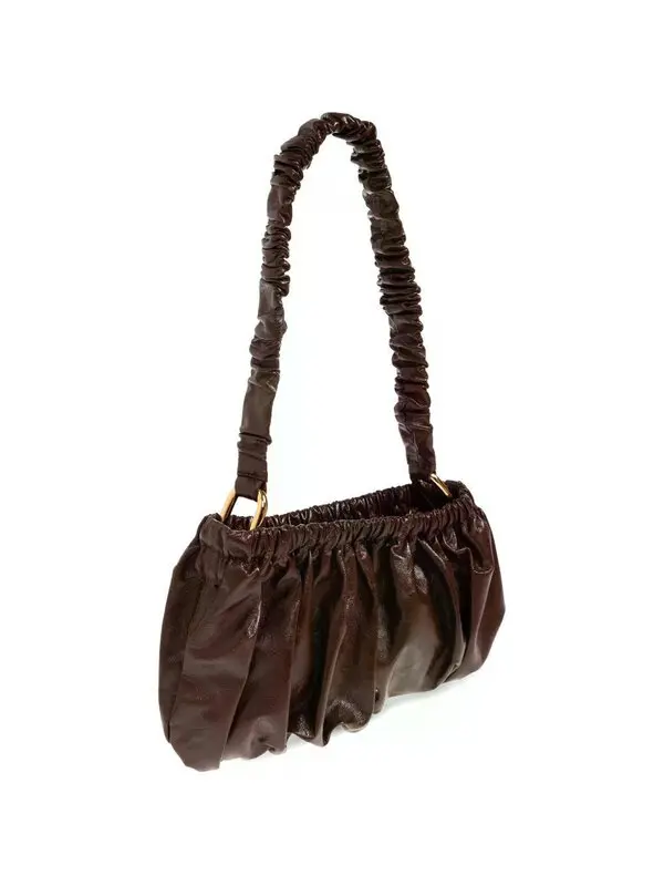 Marni Ruched Leather Tote Bag