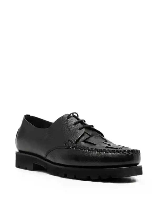 Hereu Woven-panel Derby Shoes
