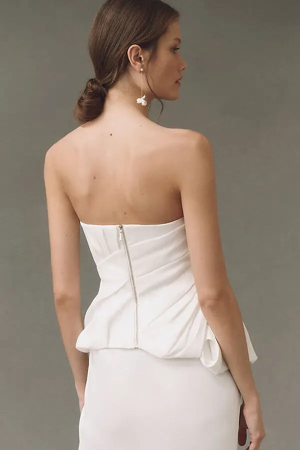 Acler Strapless Draped Top
