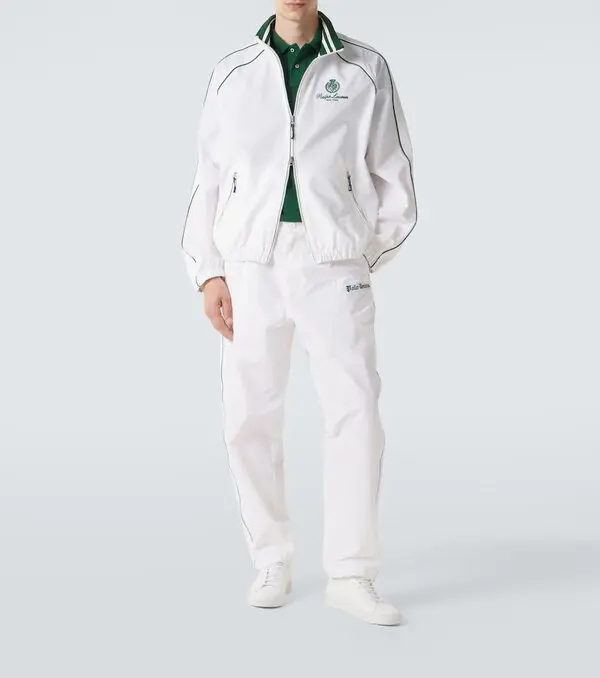 Polo Ralph Lauren Logo Cotton-blend Track Jacket - White