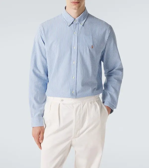 Polo Ralph Lauren Striped Cotton Shirt - Blue