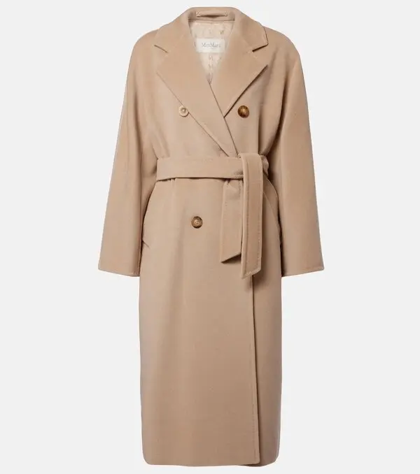 Max Mara Madame Wool And Cashmere Coat - Beige