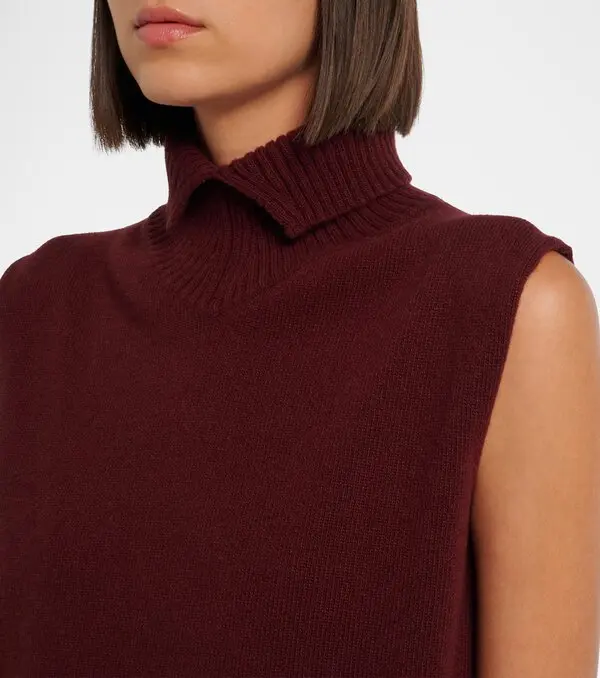JIL SANDER Wool Turtleneck Sweater Vest