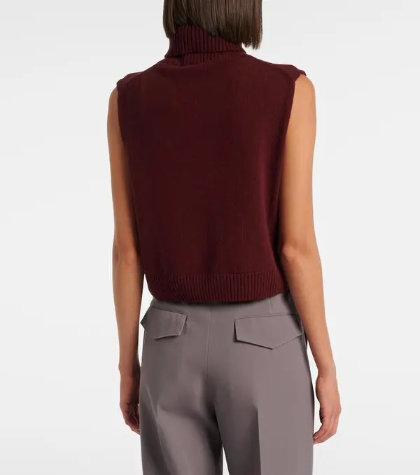 JIL SANDER Wool Turtleneck Sweater Vest