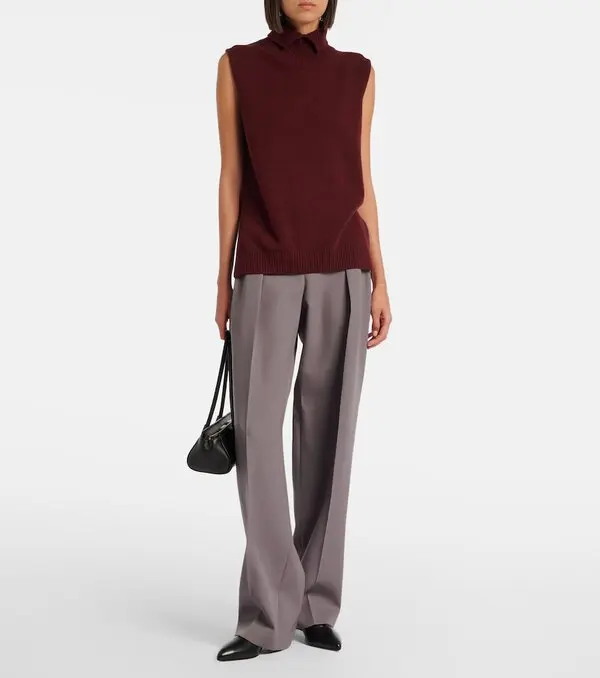 JIL SANDER Wool Turtleneck Sweater Vest