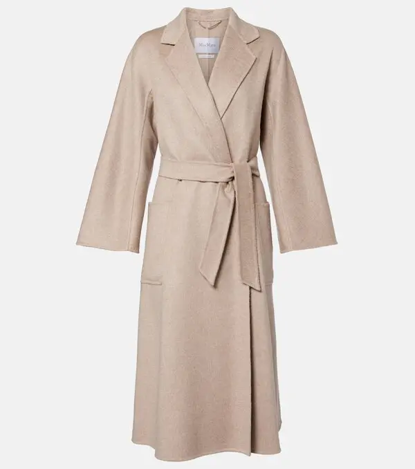 Max Mara Ludmilla Cashmere Wrap Coat - Beige