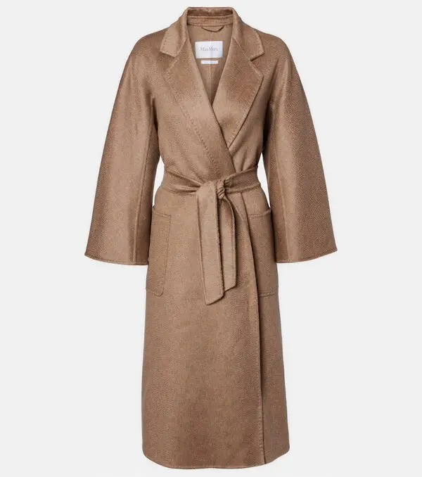 Max Mara Ludmilla Cashmere Wrap Coat - Beige