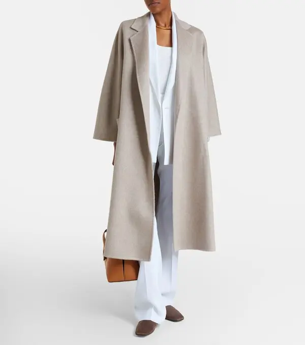 Max Mara Ludmilla Cashmere Wrap Coat - Beige