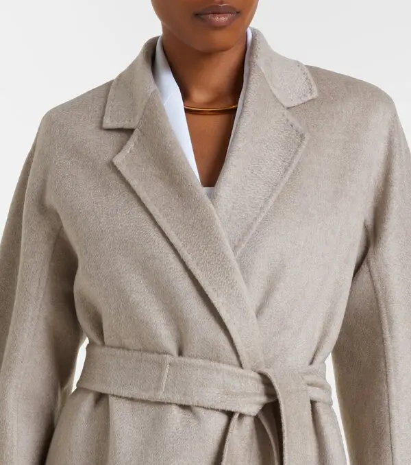 Max Mara Ludmilla Cashmere Wrap Coat - Beige