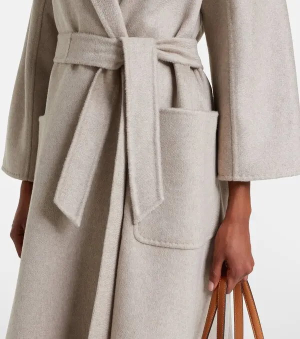 Max Mara Ludmilla Cashmere Wrap Coat - Beige
