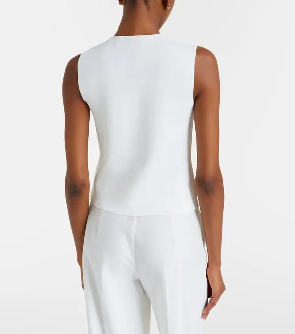 Max Mara Knitted Crêpe Vest