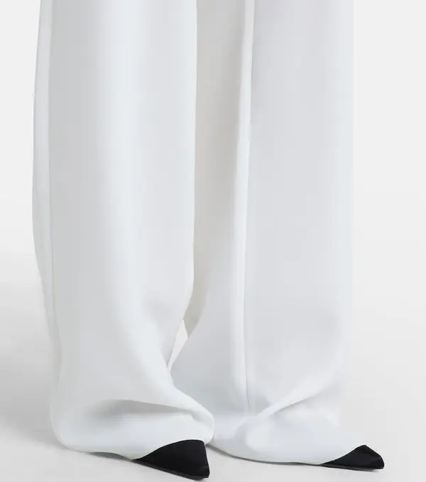 Max Mara Cady Wide-leg Pants - White