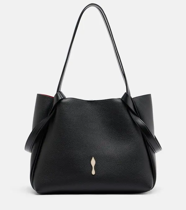 CHRISTIAN LOUBOUTIN Bettina Small Leather Tote Bag - Black